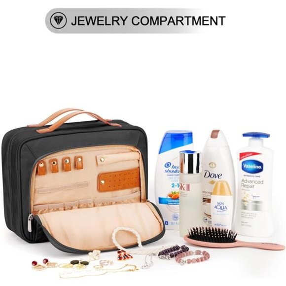 Bags | Travel Hanging Toiletry Bag For Women Holds Fullsize Shampoowith ...